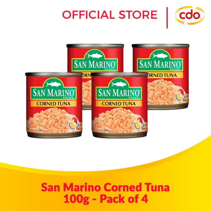 SAN MARINO Corned Tuna 100g - pack of 4 | Lazada PH