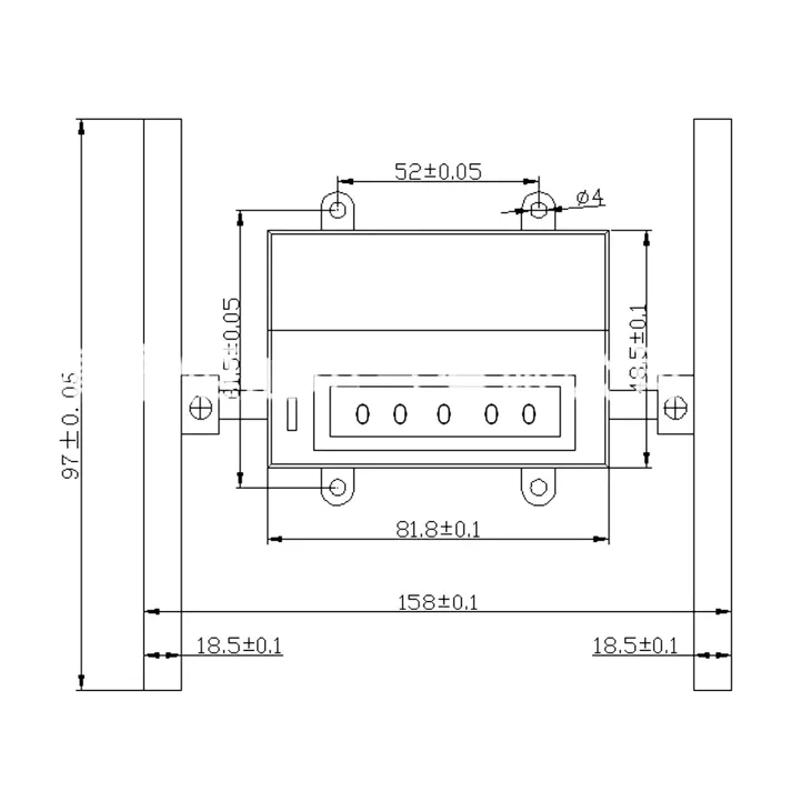 Rolling Meter Counter Rolling Mechanical Length Counter Inversion Type ...