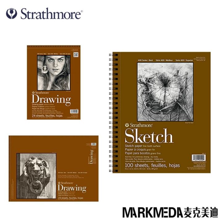 American Strathmore Pastel Sketch Book Color Lead Paper 400 Series ...