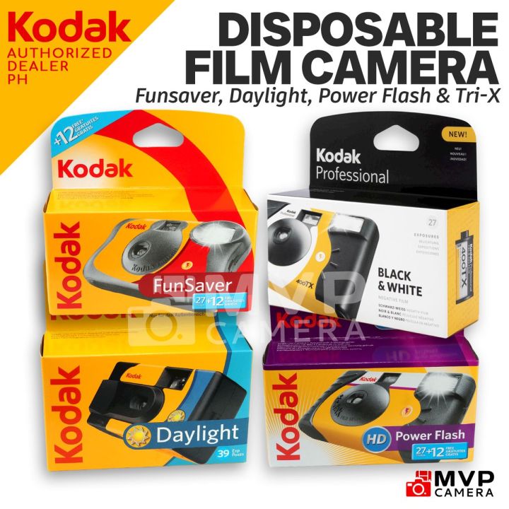 [FRESH] KODAK Disposable Film Cameras Funsaver Daylight Power Flash TRI ...