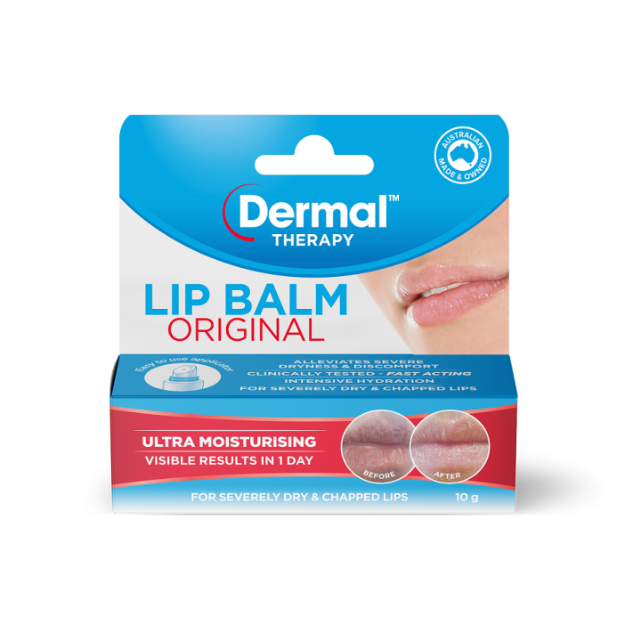 Dermal Therapy Lip Balm 10g Ultra Moisturizing For Dry Lips & Sensitive ...