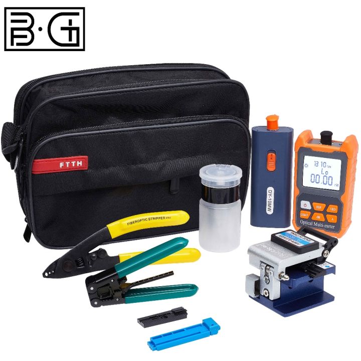 FTTH fiber optic tool kit FC-6S Cleaver Optical 10KM Visual Fault ...
