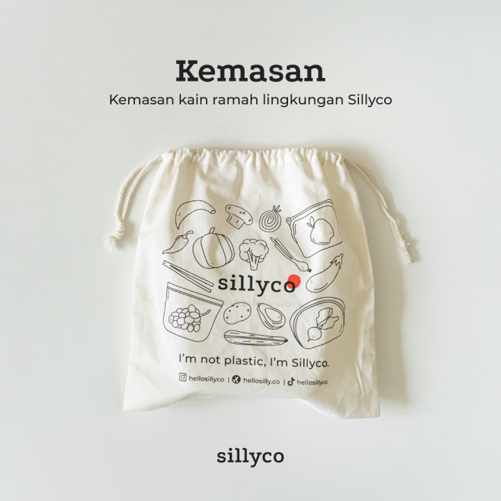 Sillyco - Kemasan Kain Sillyco - Pouch Kain Reusable | Lazada Indonesia