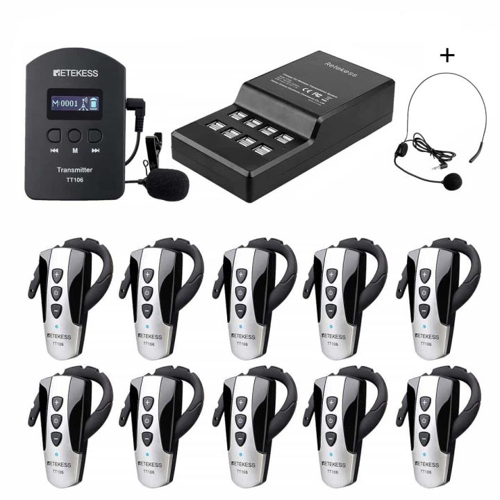 Retekess TT106 Tour Guide Audio System for Travel Groups and Factories ...