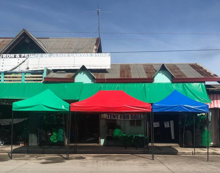 3m x 4.5m Retractable tent "UPGRADED" Homstar Frame with "PVC tarpaulin ...