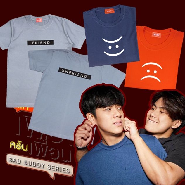 Bad Buddy Series 2gether the series Spark Prints Tshirt Boys love Shirt ...