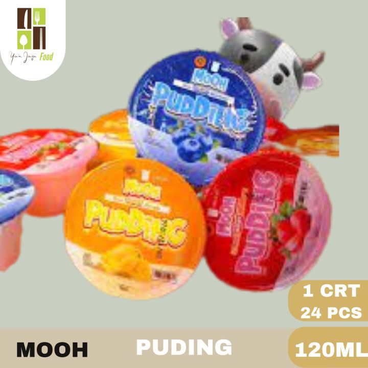 Mooh Pudding / Puding Instan Siap Makan Rasa Mangga / Strawberry ...