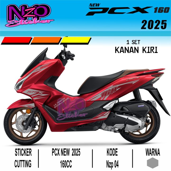 STIKER PCX 160 NEW 2025 (STICKER CUTTING PCX 2025) / lis striping body ...