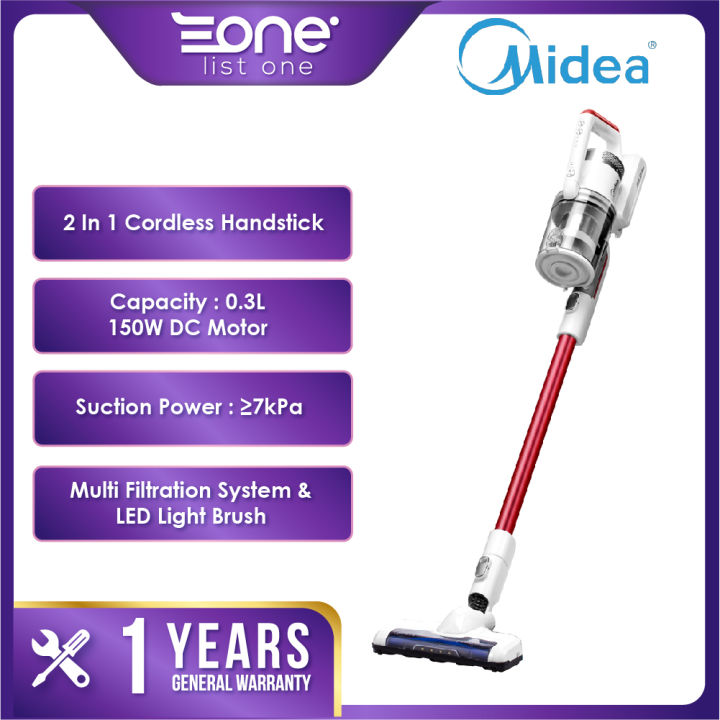 Midea 2 In 1 Cordless Vacuum Cleaner MVC-V18P | Lazada