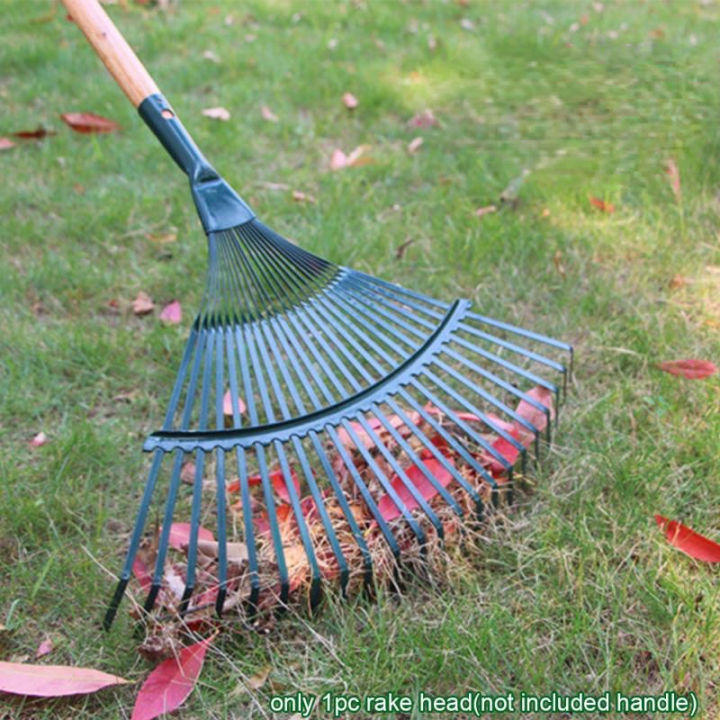 CLAW Grass Rake Head Portable 22 Toothed Steel Wire Grass Agriculture ...