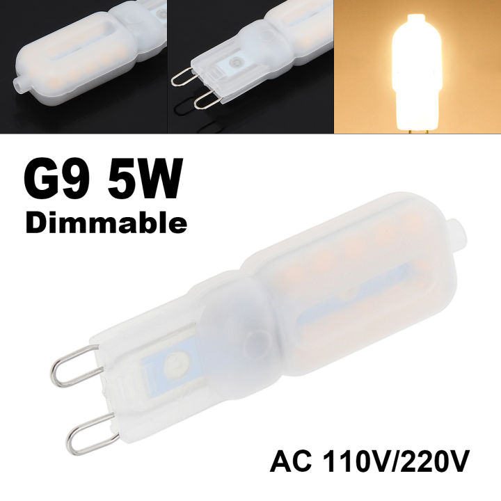 G9 LED Bulb 5W 110V/220V SMD 2835 Dimmable Spotlight 360 Degree ...