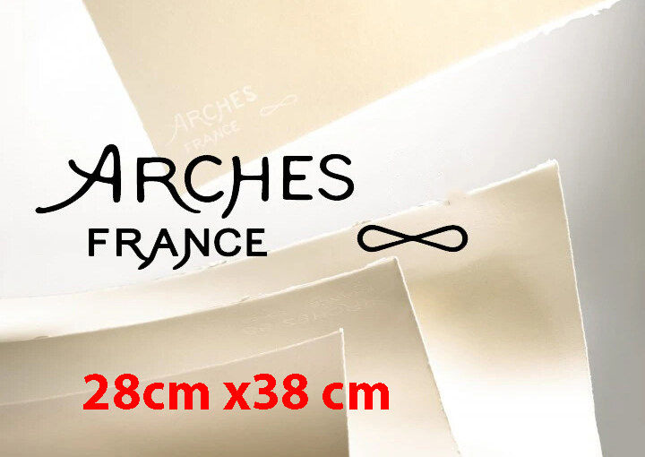 【Malaysia Ready Stock】Arches Watercolor paper Sheet 28cm X 38cm (Rough ...
