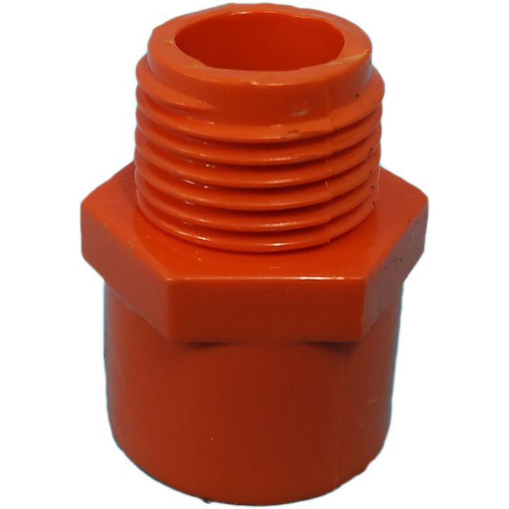 PVC Fittings Orange male adaptor 1/2 3/4 INCHES | Lazada PH