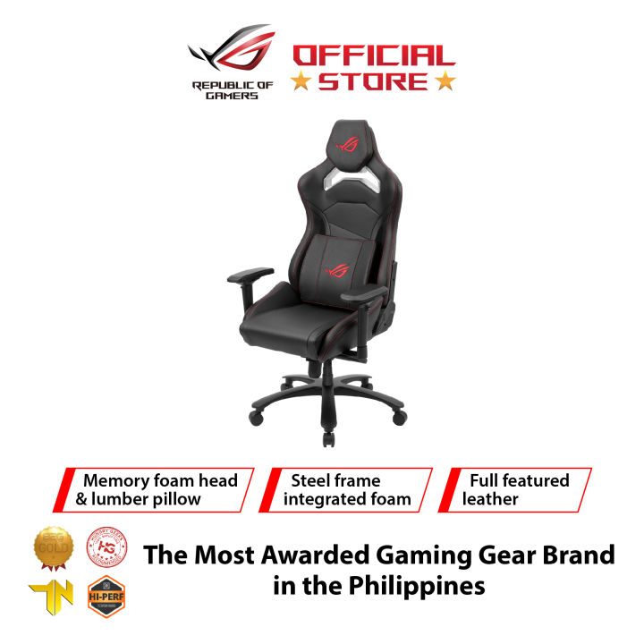 ASUS ROG Chariot Core Gaming Chair (Adjustable Headrest, Memory-foam ...