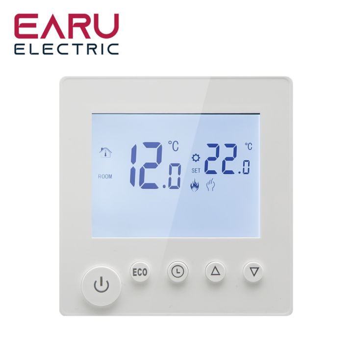 【hot】☊☃ AC90V-240V 16A Electric Floor Heating TRV Room Thermostat ...