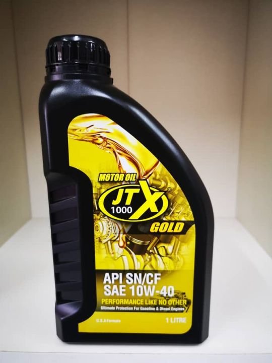 JTX 1000 GOLD MOTOR OIL 1 LITER | Lazada