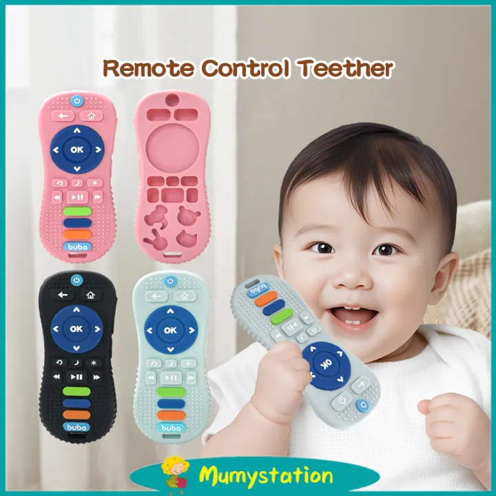 Mumystation Silicone Remote Control Toy Baby Teether Toys TV Remote ...
