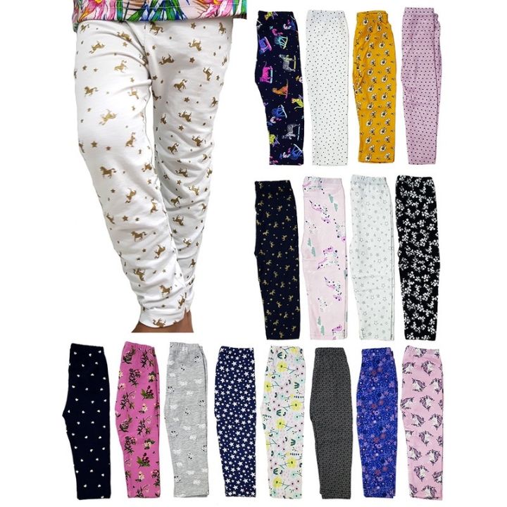 TopLabels Assorted Cotton Spandex (1Y-6Y) Girl Legging-Random Designs ...