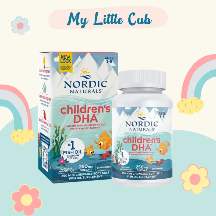 Nordic Naturals, Children's DHA Xtra, Ages 3-6, Berry, 636 mg, 90 Mini Soft Gels | Lazada PH