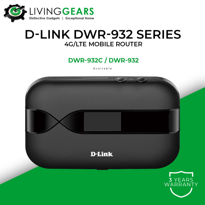 D-LINK DWR-932C / DWR-932 4G LTE Mobile Wi-Fi Hotspots Portable Sim Card Router | Lazada