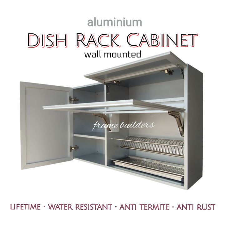 [PRE-ORDER] Dish Rack Cabinet/Aluminum Dish Rack Cabinet/Wall Mounted ...