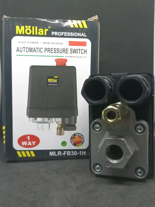 MOLLAR AUTOMATIC PRESSURE SWITCH 1 WAY LUBANG / OTOMATIS KOMPRESSOR ...