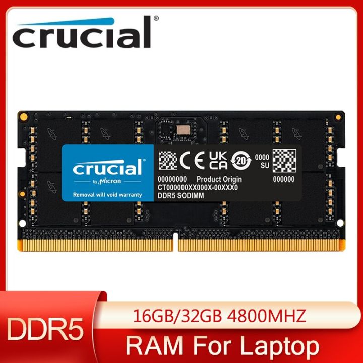 Original Crucial RAM DDR5 16GB 32GB 4800MHz 5600MHz CL40 Memoria Ram DDR5 Notebook Memory SODIMM ...