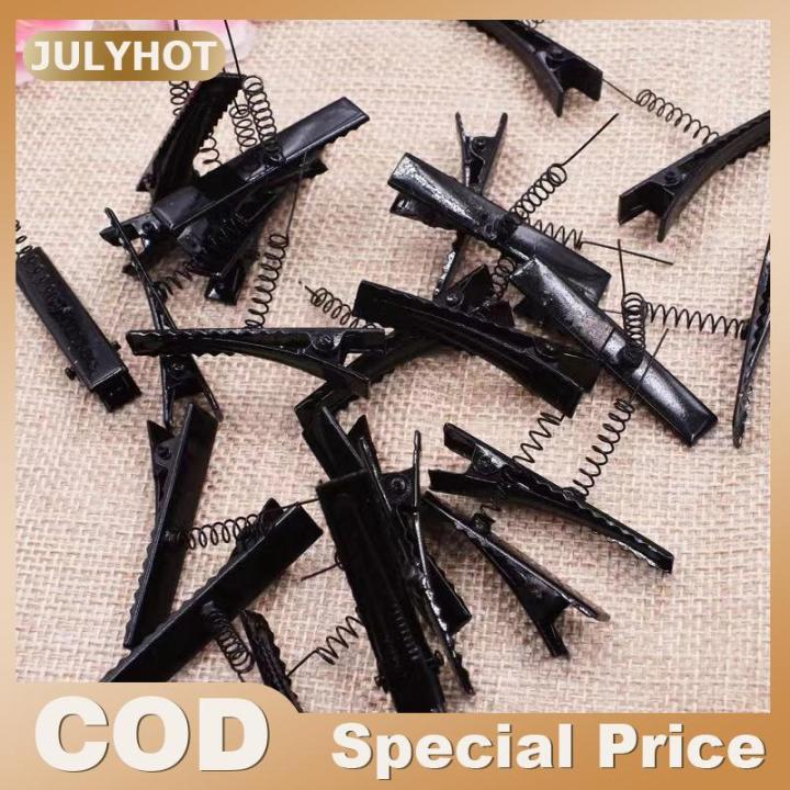 JULYHOT 10Pcs Black Metal Hairpin Manual DIY Yellow Duck Felt Doll ...