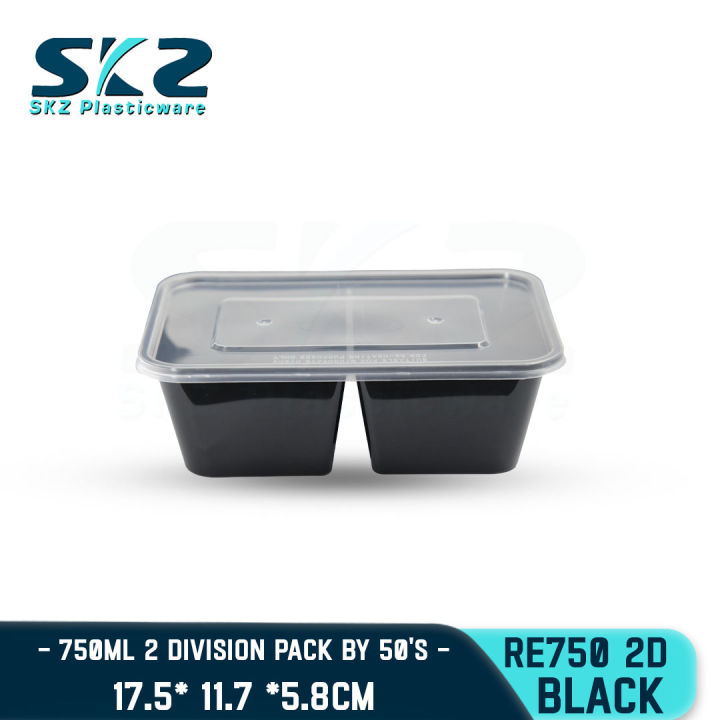 SKZ 2 DIVISION CLEAR AND BLACK RECTANGULAR SERIES RE750 2D ...