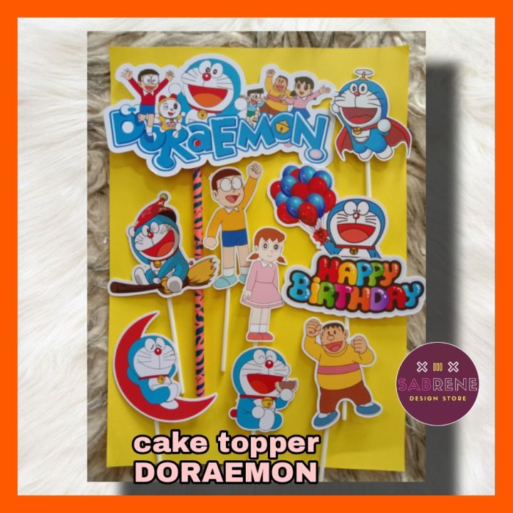 DORAEMON CAKE TOPPER BAKEWARE DECORATION | Lazada
