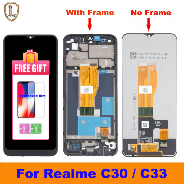 100% Tested Original For Realme C30 C30s C30F C33 C33 2023 LCD Display ...