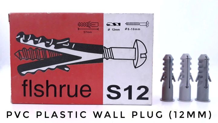 5pcs PCV Wall Plug 12mm Plastic Wall Plug | Lazada