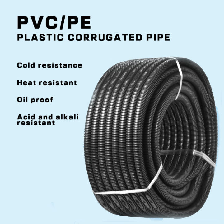 PE plastic corrugated pipe, nylon plastic PP threading hose, flame ...