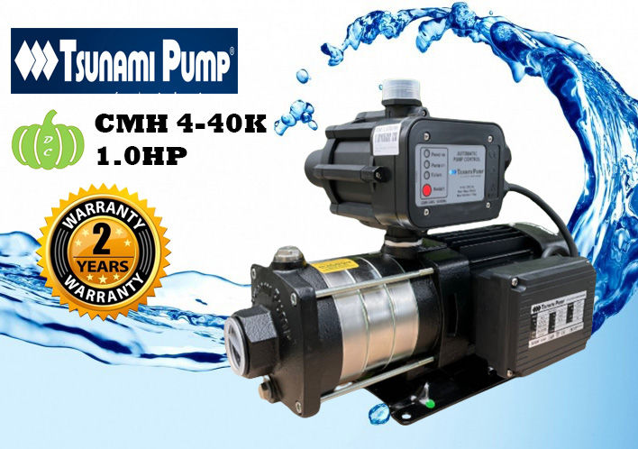 Tsunami Home Water Pressure Booster Pump CMH4-40-K 1.0HP | Lazada