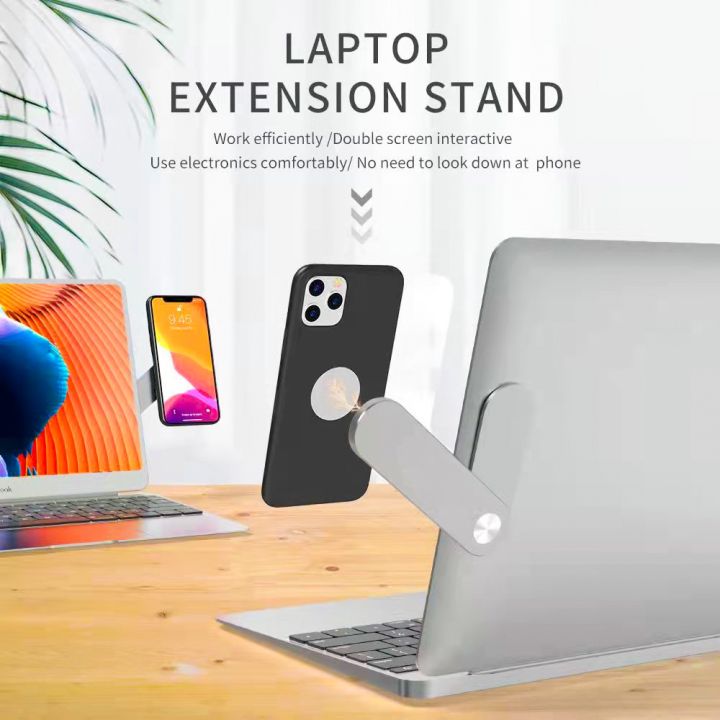 Side Mount Slim Laptop Screen Extension Phone Holder Dual Monitor ...