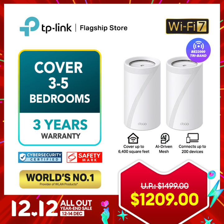 [Coming Soon] TP-Link Deco BE85 Tri Band WiFi 7 BE22000 Whole Home Mesh ...