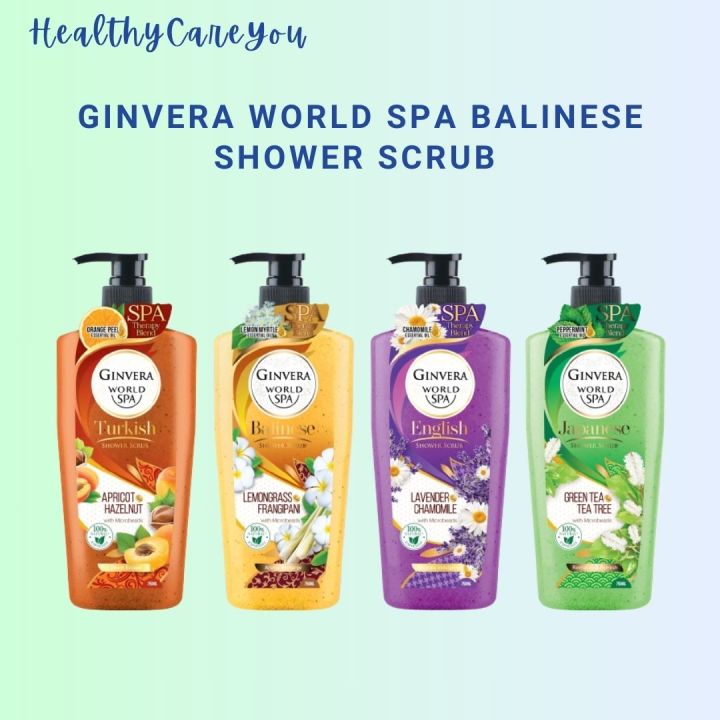 Ginvera World Spa English Shower Scrub 750ml | Lazada