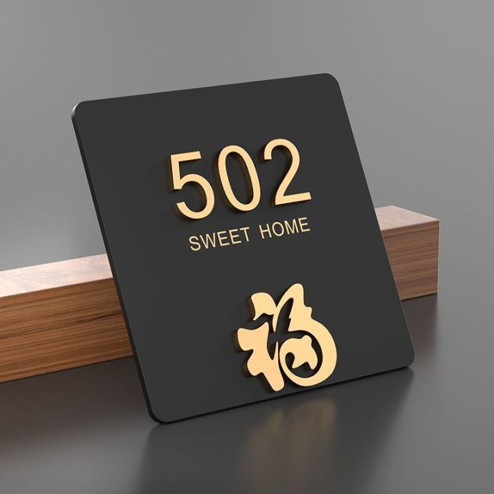 3D House Number Home Creative Personality Custom Digital Number Plate ...