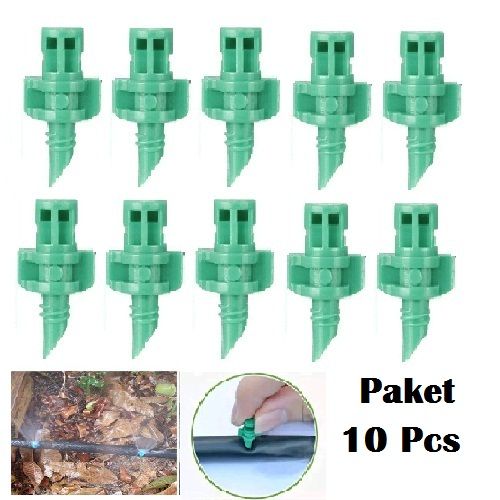 TUKUO Paket Isi 10 Micro Jet Sprayer 180 Degree Spray Nozzle Derajat ...