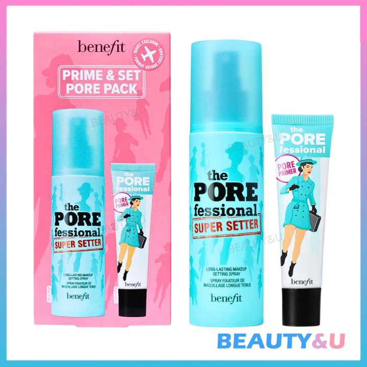 BENEFIT The POREfessional Primer & Setting Spray Set | Lazada