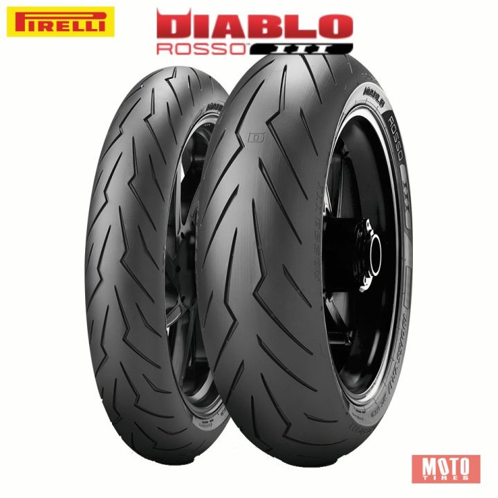 [ลด 20%] PIRELLI DIABLO ROSSO III ยางบิ๊คไบค์ CB650 / Z800 / Z900 / R1 ...