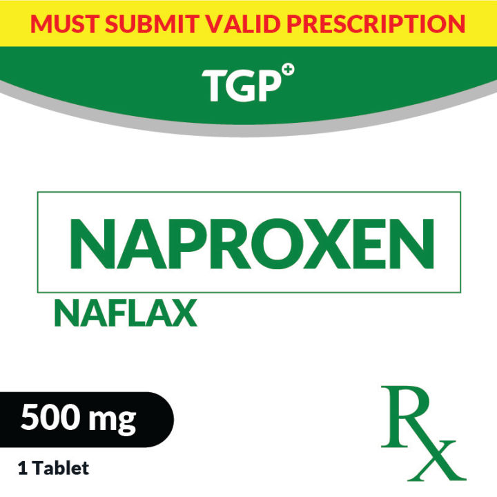 Rx: NAFLAX Naproxen 500mg Tablet | Lazada PH
