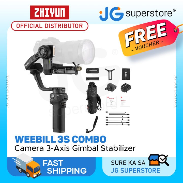 Zhiyun Weebill 3S Camera 3-Axis Handheld Gimbal Stabilizer with Tripod ...