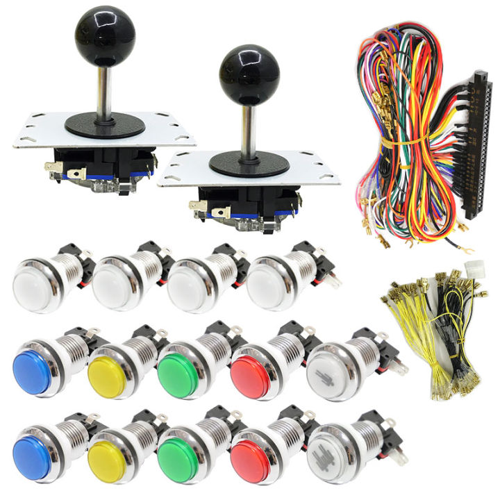 New Arcade Pandora box jamma cabinet kit LED push button zippy Joystick for arcade game console ...