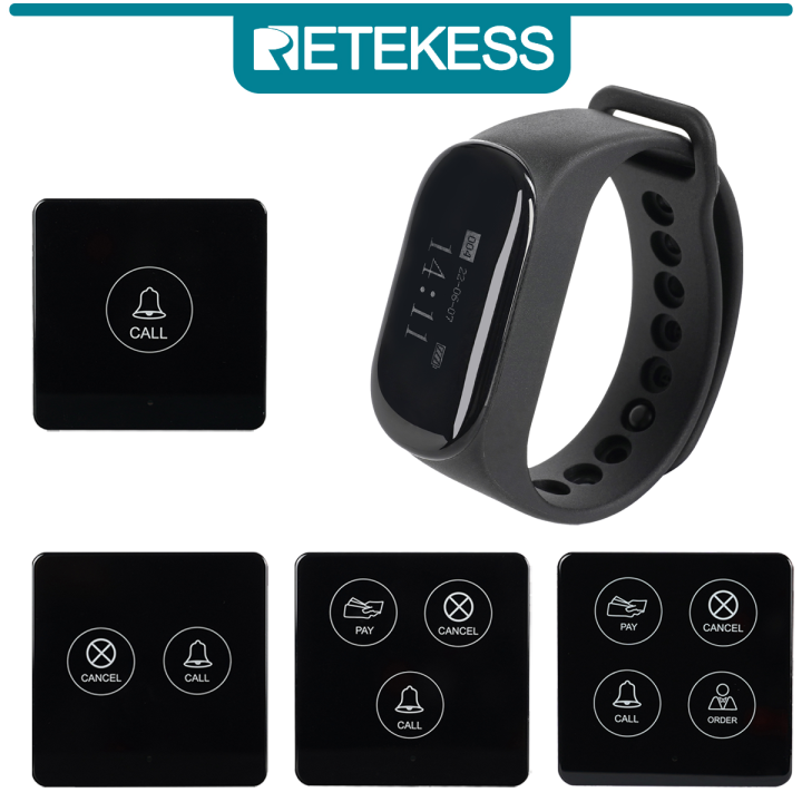 Retekess TD112-TD033 Pager System, Wireless Call System with 180mAh ...