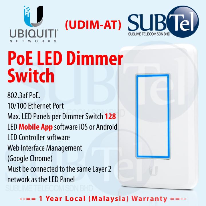 CLEARANCE Ubiquiti PoE LED Dimmer Switch UDIM-AT Malaysia | Lazada