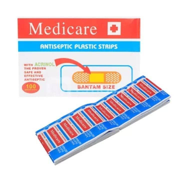 100pcs Medical Plaster Strips Adhesive Antiseptic Bandage Band Aid ...