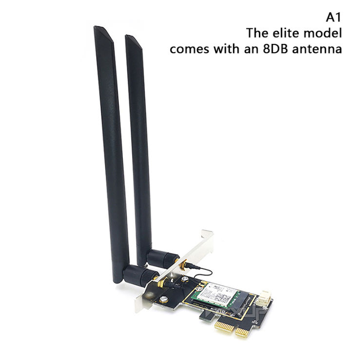 YUWO 2.4G 5G Dual Band Intel 7260AC Built-in Wireless PCI-E Card For ...