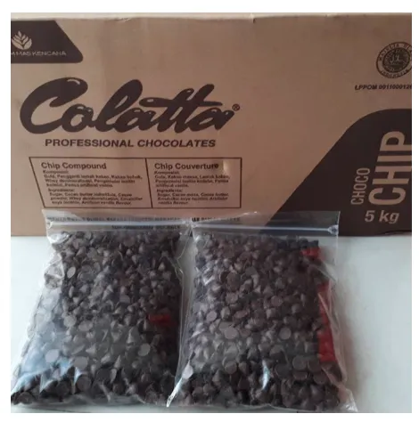 Colatta Chocochip Mini 100gr Compound Mini Choco Chip Collata Kerucut ...