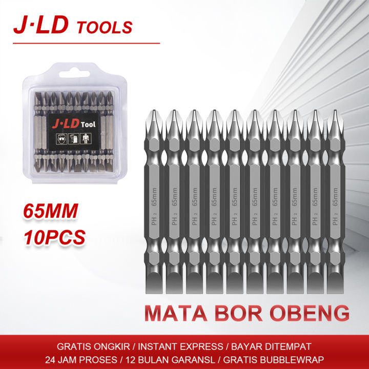JLD Mata Bor Obeng Sekrup Magnet Mata Obeng Set 65mm PLUS MINUS ...